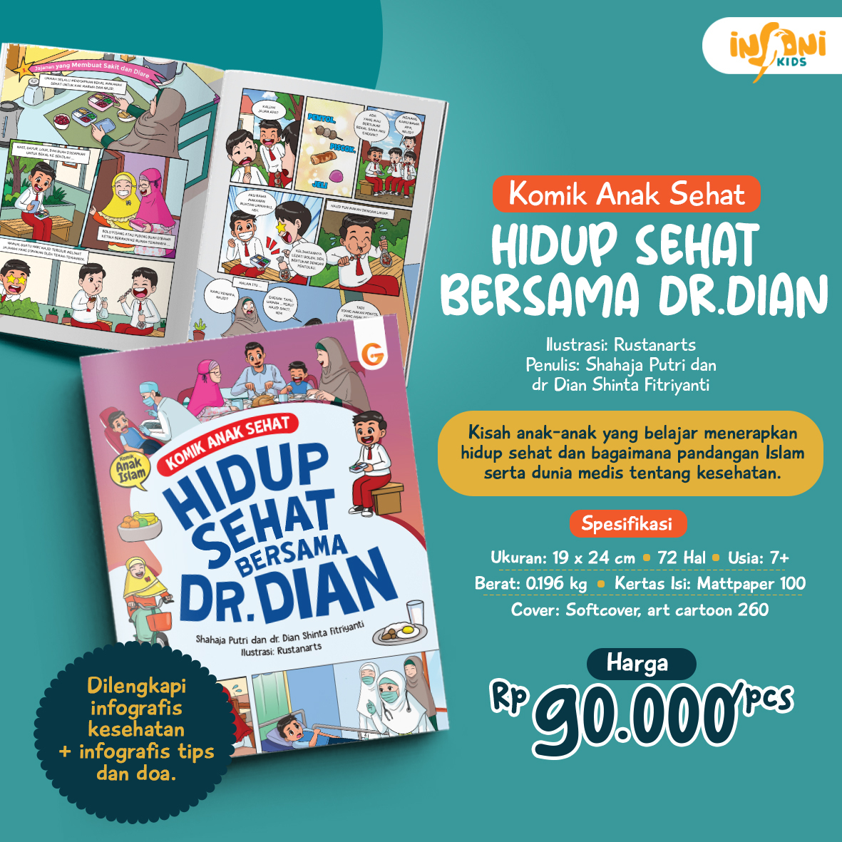 Komik Anak Sehat Bersama dr.Dian – Insani Kids